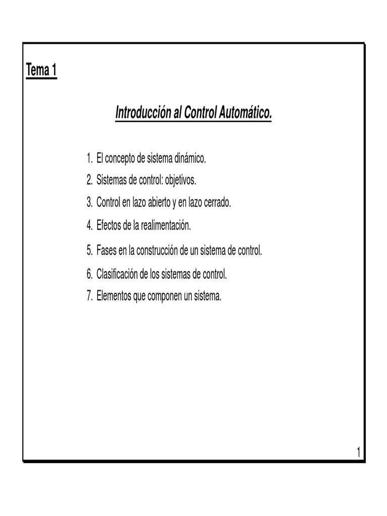 Apuntes Control Continuo-1 | PDF | Sistema de control | Modelo matemático