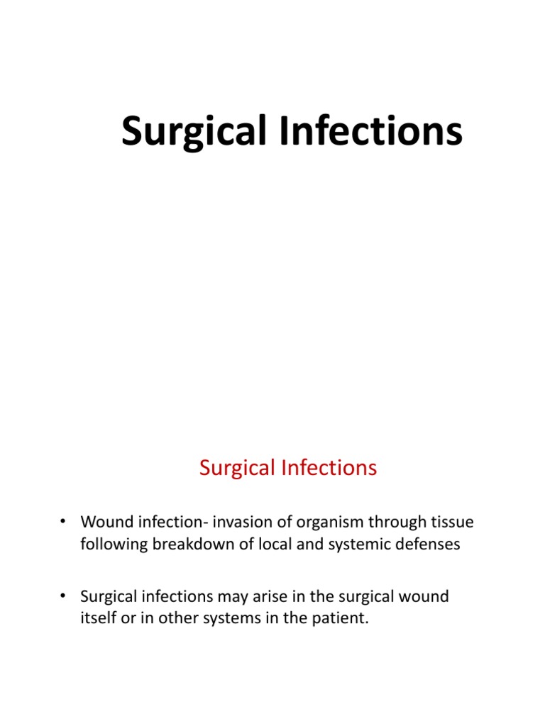 Managing Surgical Site Infections | PDF | Surgery | Infection