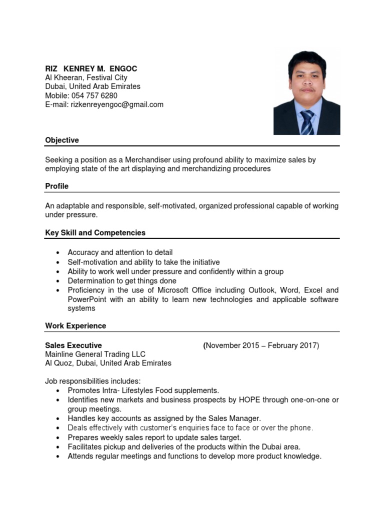 CV Kim | PDF | Dubai | Microsoft Excel