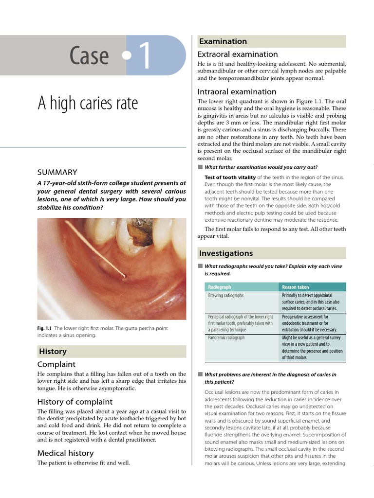 1.a High Caries Rate | PDF | Tooth Enamel | Dental Anatomy