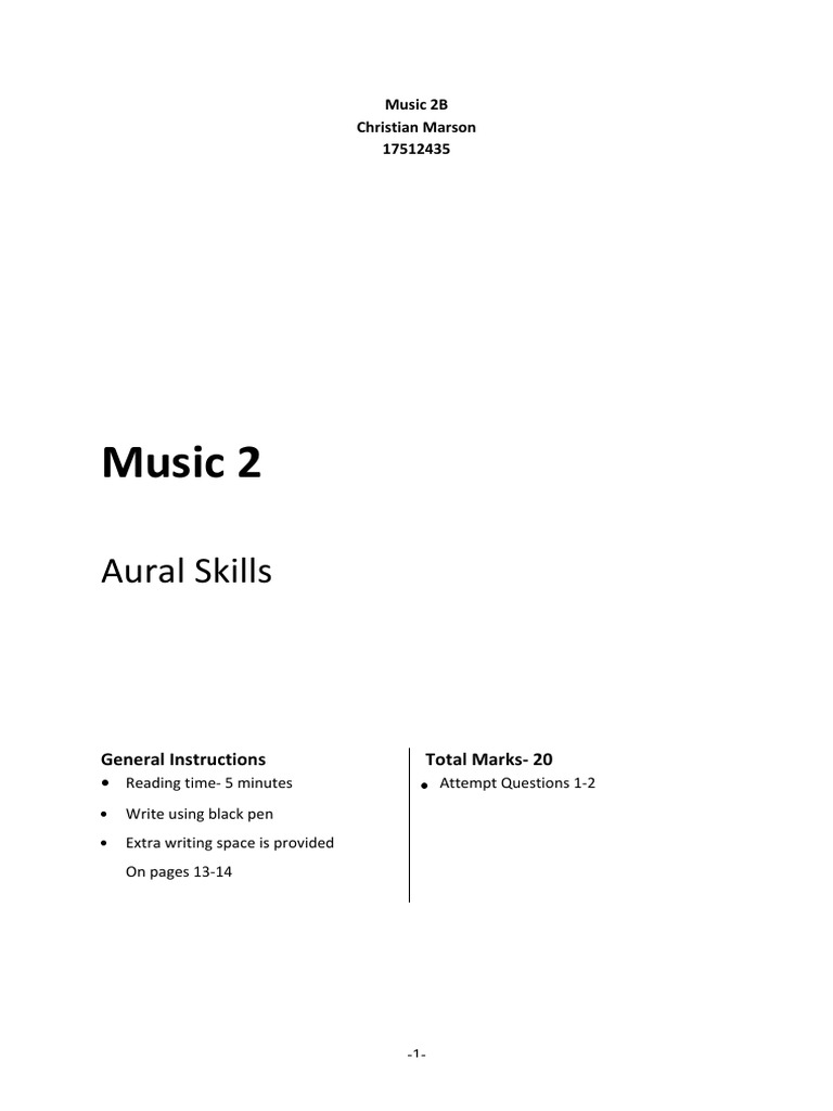 Music 2 Test | PDF | Musical Compositions | Music Theory