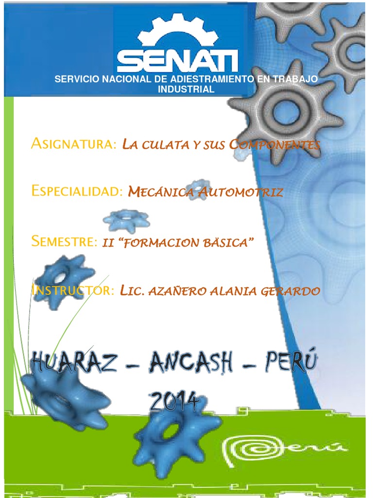 La Culata y Sus Componentes | PDF | Ingeniería mecánica | Motores