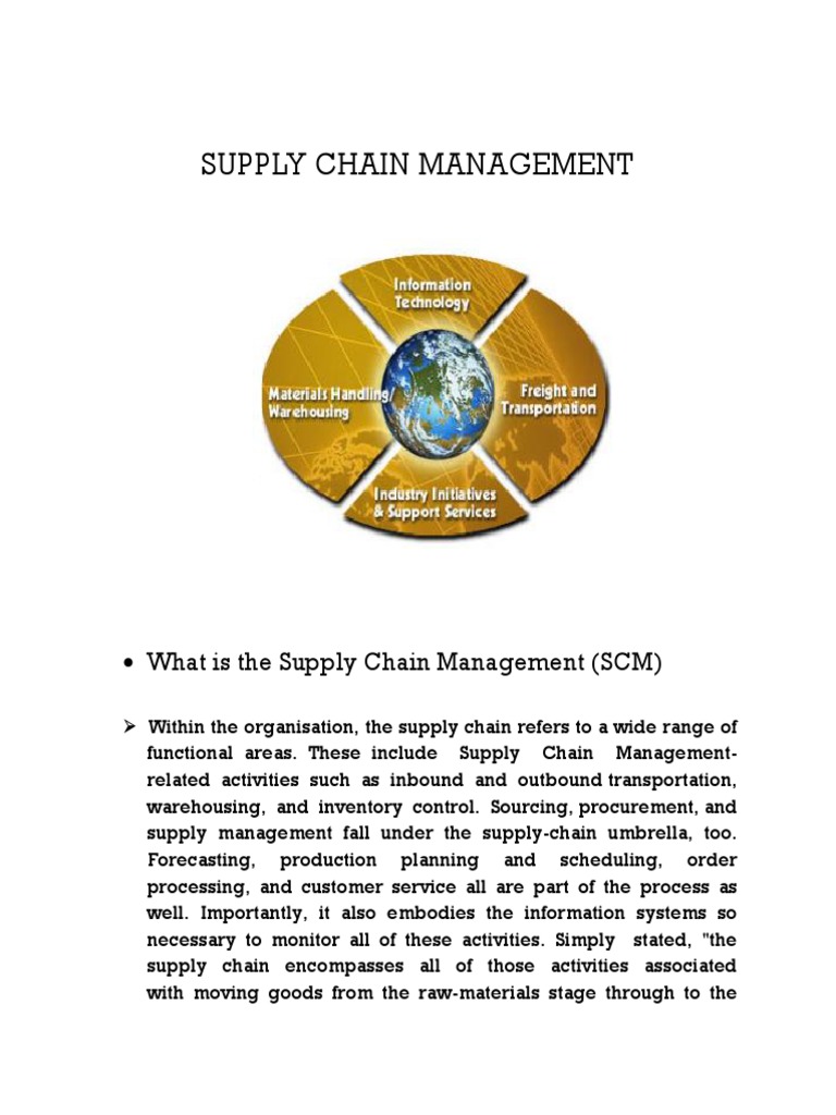 Supply Chain Management Assignment | PDF | Supply Chain Management ...