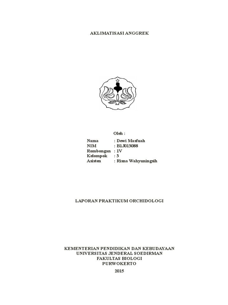 Aklimatisasi Anggrek | PDF