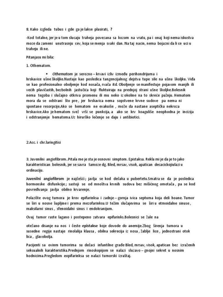 Juvenilni Angiofibrom Je Najčešći Javlja Se Kod Dečaka U Pubertetu ...