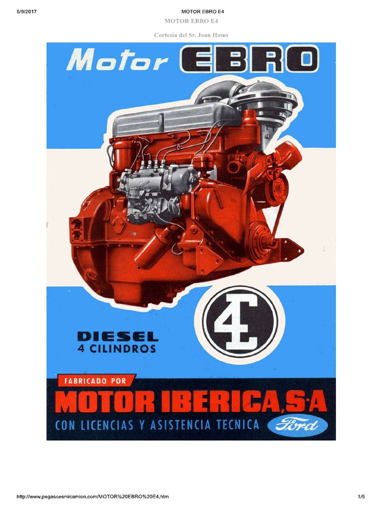 Motor Ebro 4 Cilindros | PDF
