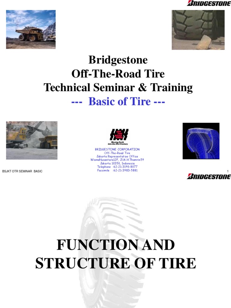 BSJKT Otr Seminar Basic | PDF | Tire | Manufactured Goods
