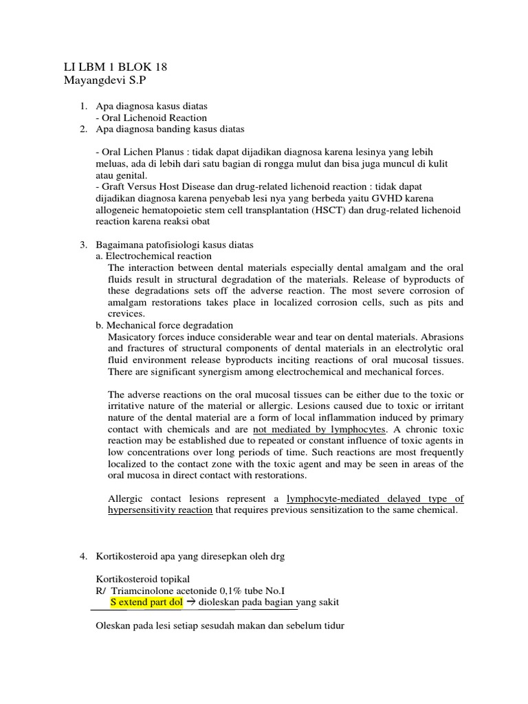 Li LBM 1 Blok 18 Mayangdevi S.P | PDF