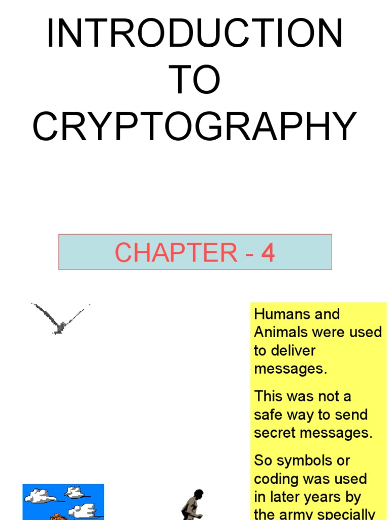 TO Cryptography: Chapter - 4 | PDF | Key (Cryptography) | Cryptography