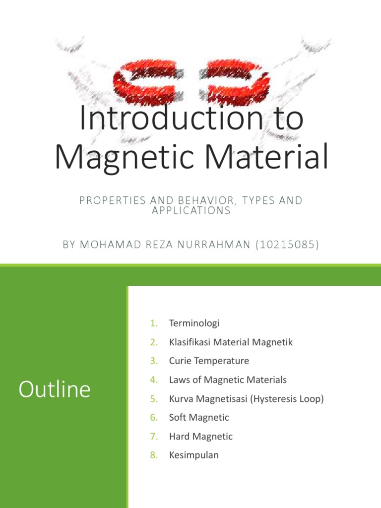 Introduction To Magnetic Material | PDF | Magnet | Magnetism