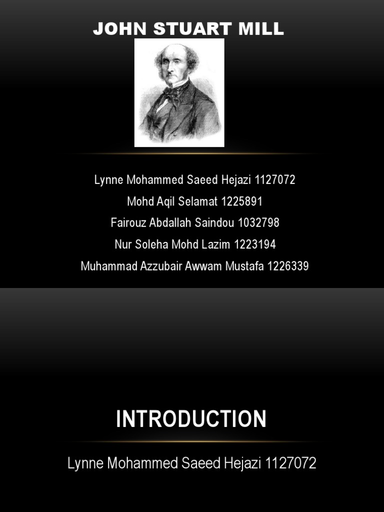 Presentation - John Stuart Mill | Download Free PDF | John Stuart Mill ...