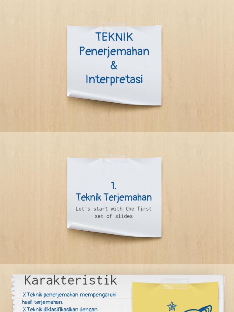Teknik Penerjemahan Dan Interpretasi | PDF