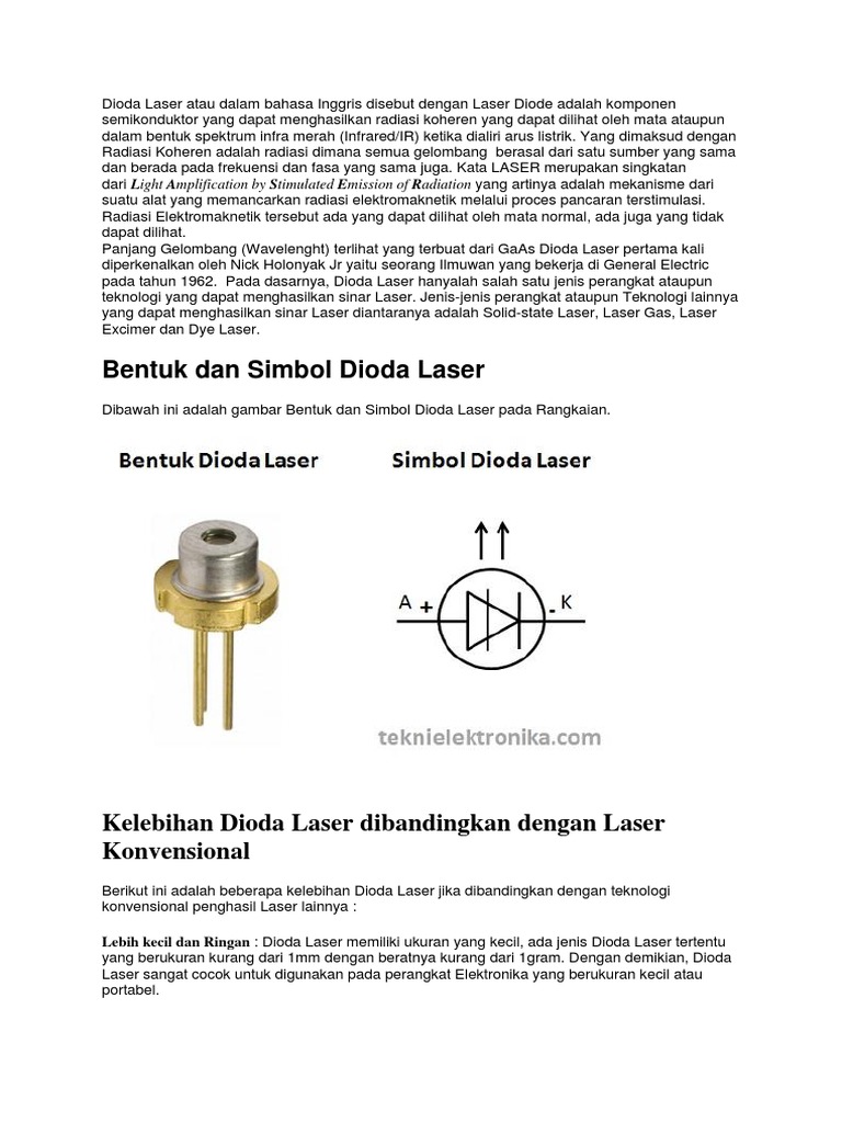 Laser Dioda | PDF | Sains & Matematika | Komputer