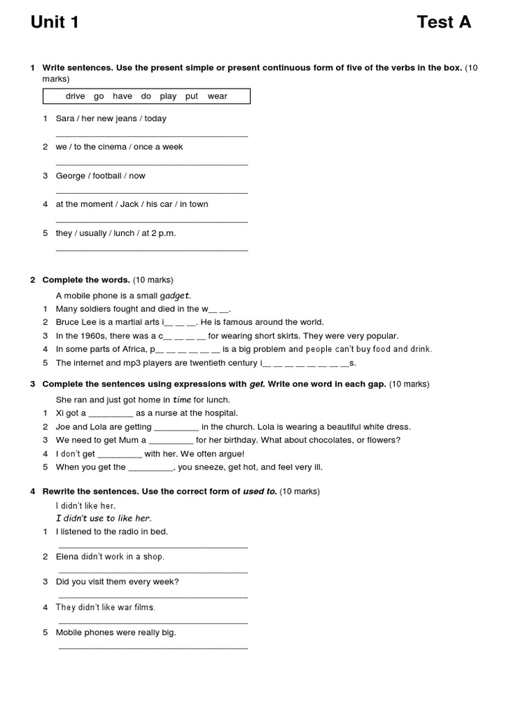 English Plus 4, Intro, Unit - 1 - A | PDF