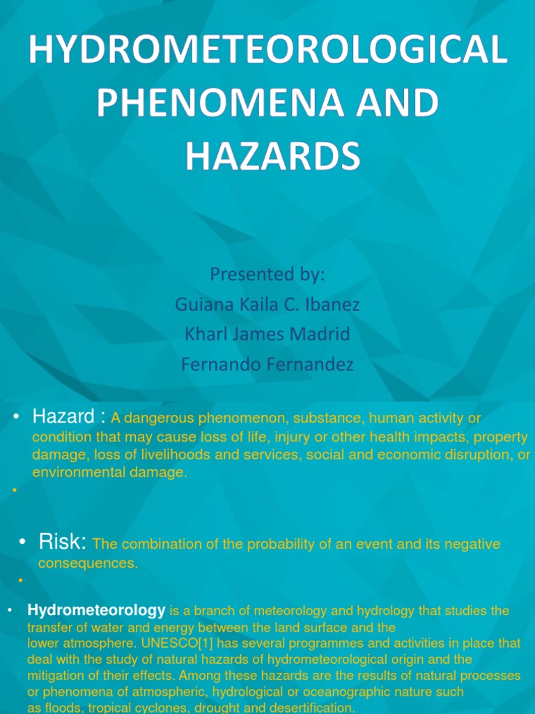 Hydrometeorological Hazards Explained | PDF | Flood | Tropical Cyclones
