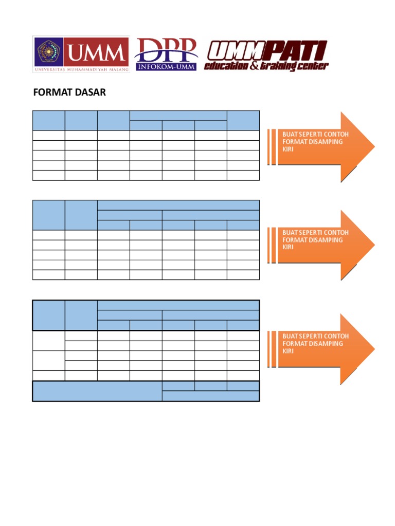 Materi Latihan Spreadsheet | PDF