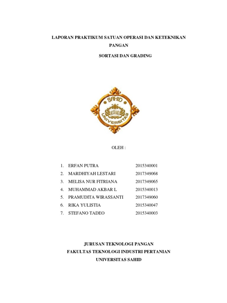 Sortasi Dan Grading | PDF