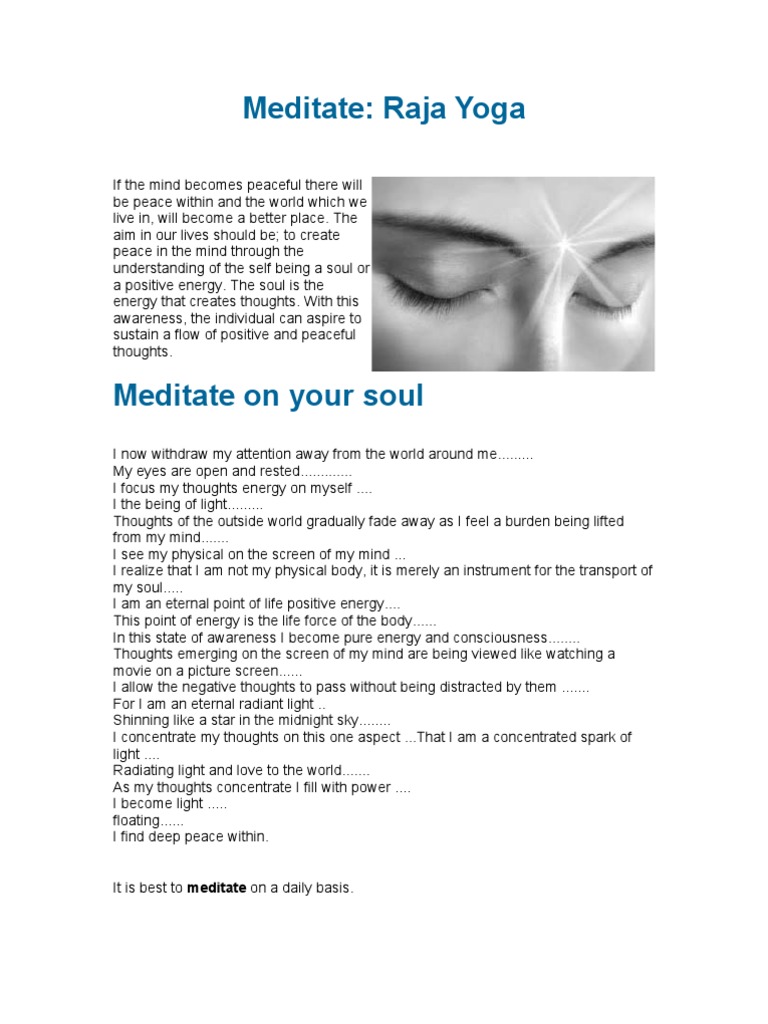 Raj Yog | PDF | Meditation | Yoga