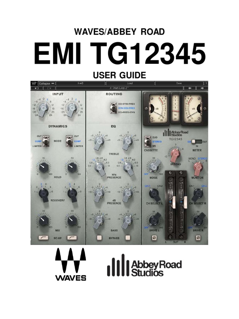 EMI TG12345: Waves/Abbey Road | Download Free PDF | Equalization (Audio ...