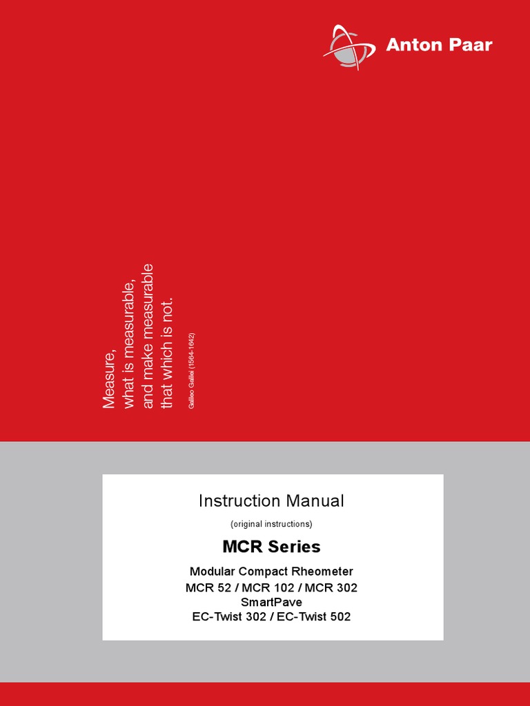 Anton Paar Manual | PDF
