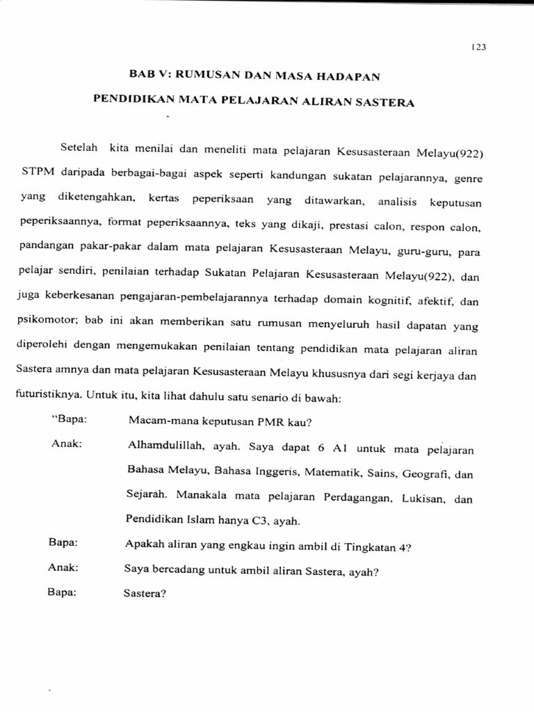 Rumusan Aliran Sastera | PDF