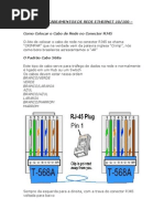 Esquema de Cores para Montar Cabo de Rede RJ45 | PDF | Eletrônicos ...