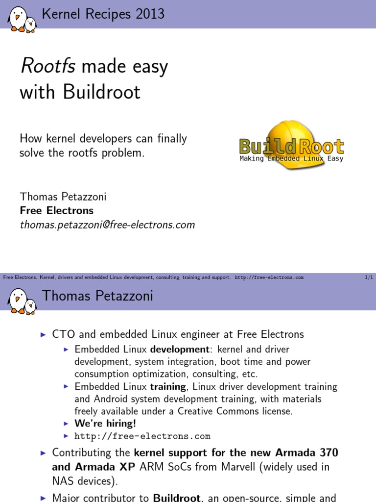 Rootfs Kernel Developer | PDF | Linux | Embedded System Rootfs Kernel Developer | PDF | Linux | Embedded System