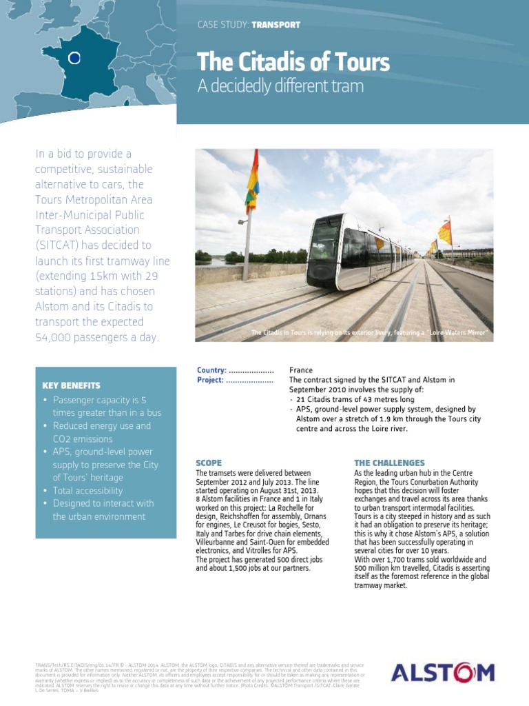 Tours Tramway - Case Study - en - LD | PDF | Tram | Industries