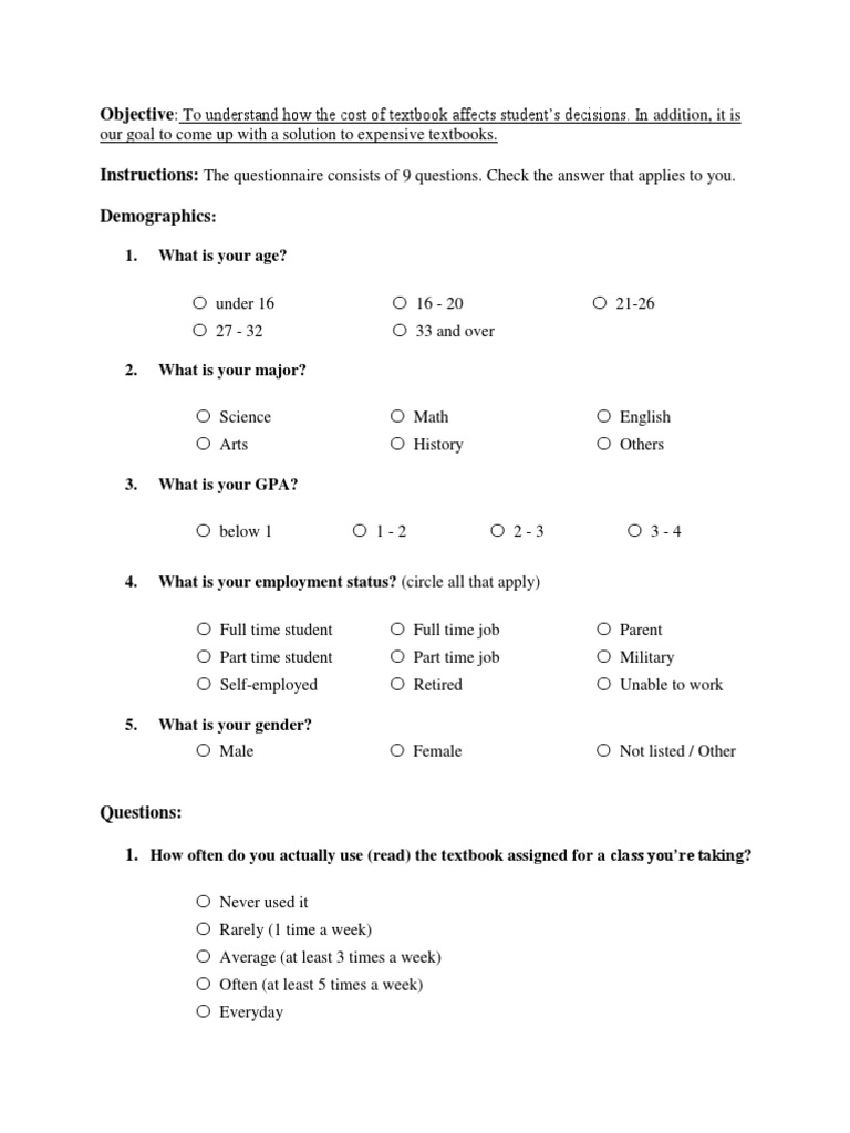 Updated Group Survey | PDF | Textbook | Survey Methodology