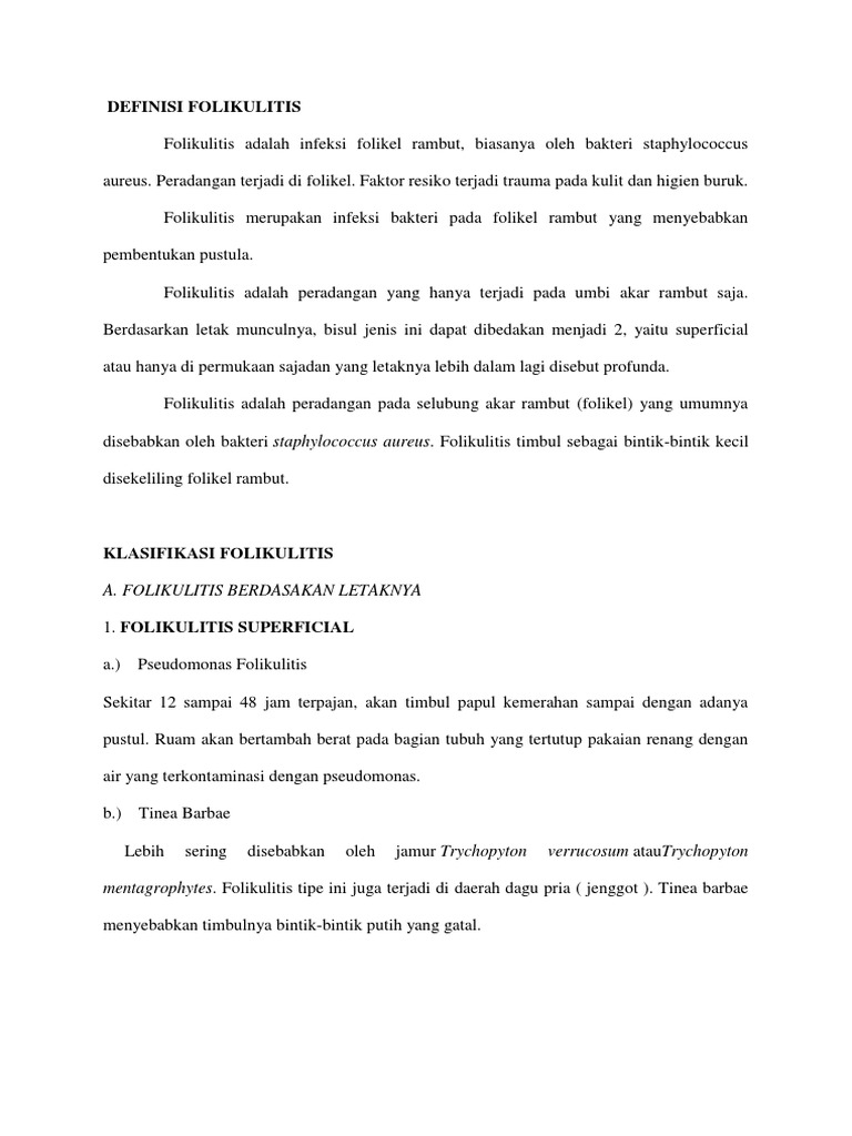FOLIKULITIS | PDF