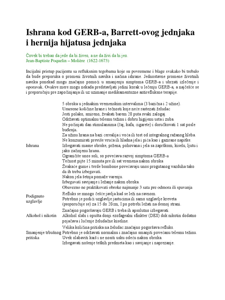 Ishrana Kod GERB PDF | PDF