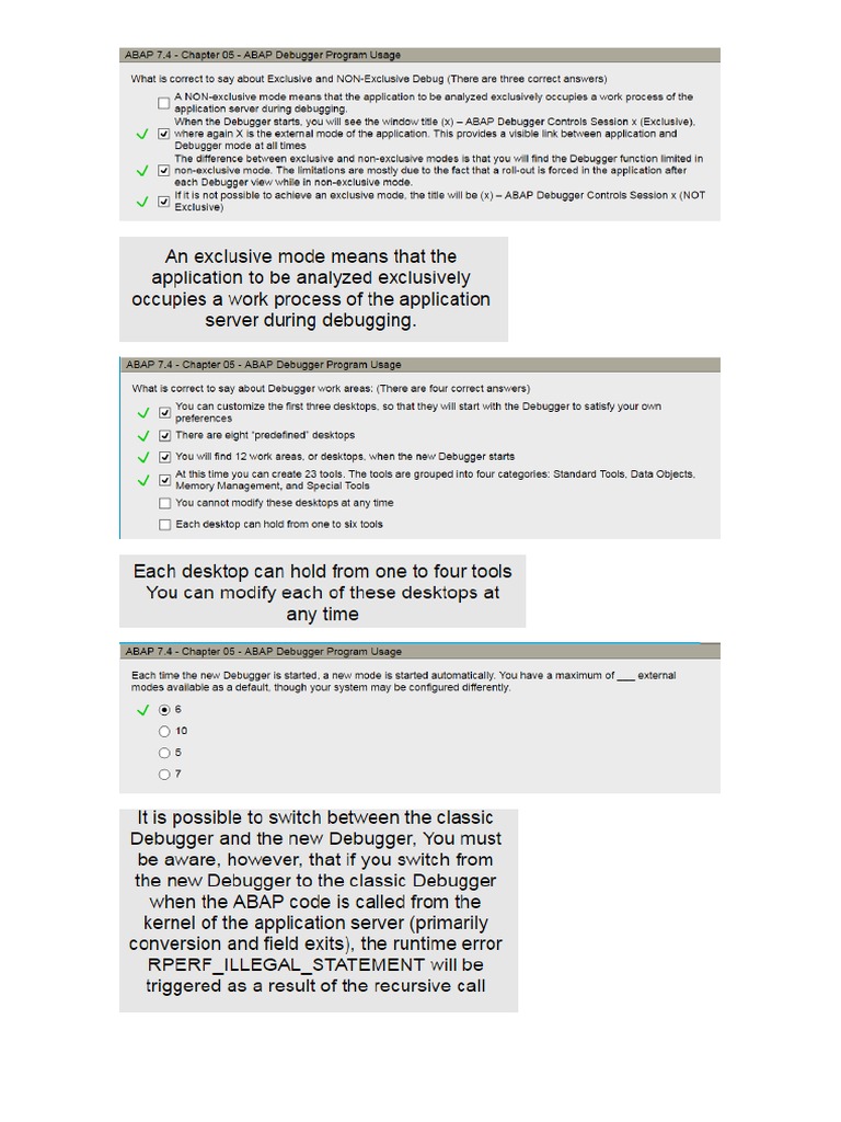 Abap 7 4 Chapter 05 Abap Debugger Program Usage Pdf Computer