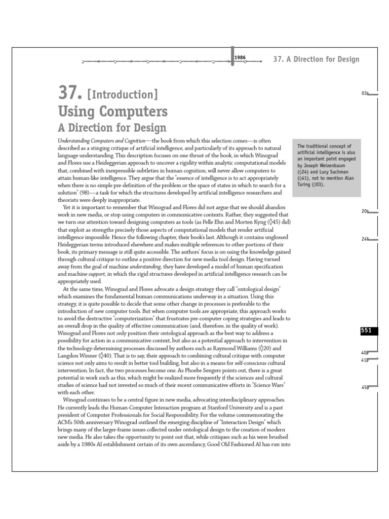 (Paper) Using Computers - Terry Winograd PDF | PDF | System | Computer ...