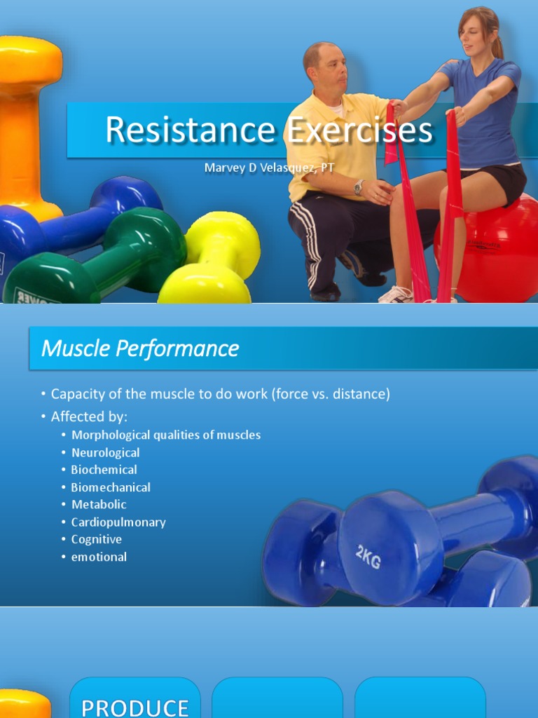 Benefits of Resistance Exercises Explained | PDF | Strength Training ...