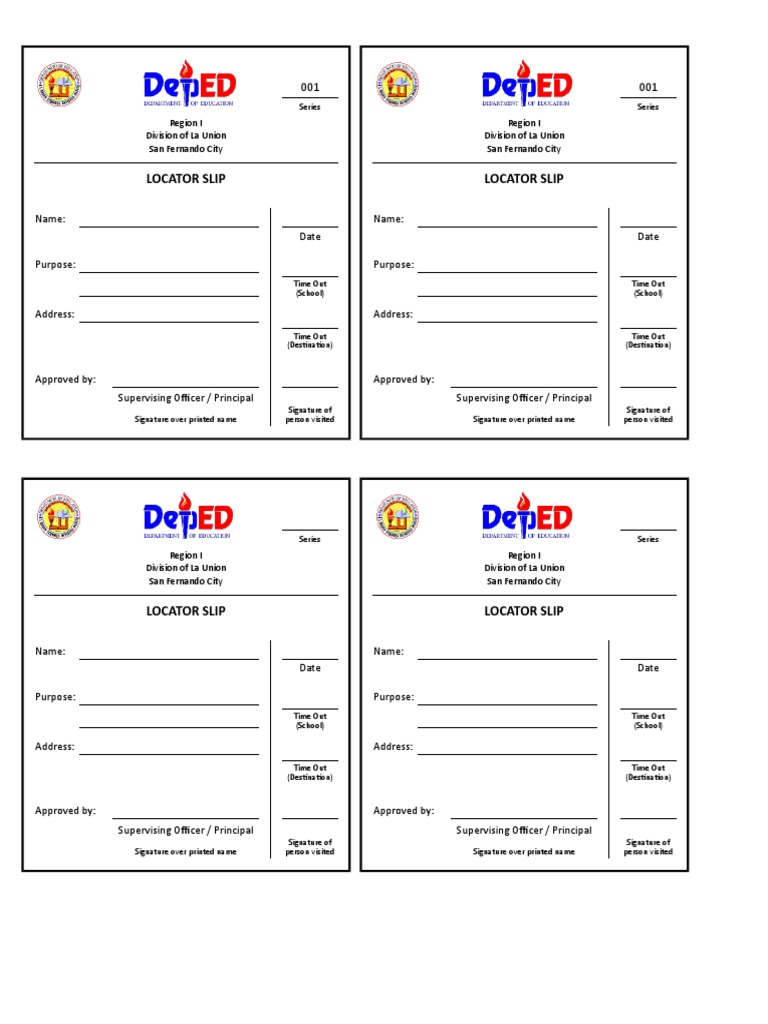 Locator Slip Sample | PDF