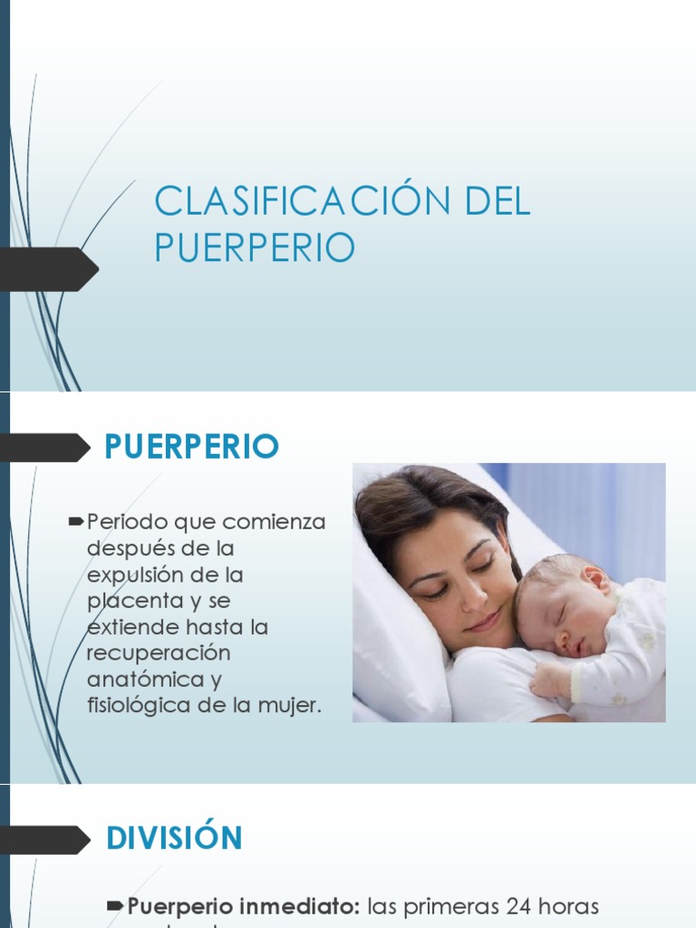 Clasificación Del Puerperio