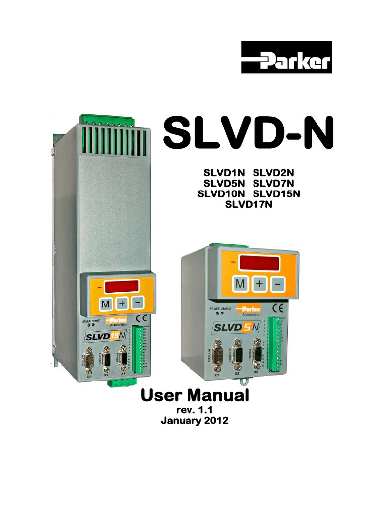 Parker SLVD N Manual | PDF | Power Supply | Mains Electricity