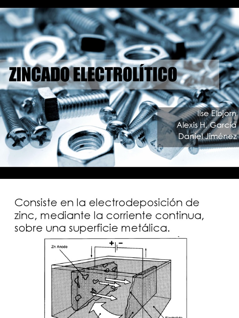 Proceso de Zincado Electrolítico | PDF | Sustancias químicas | Química