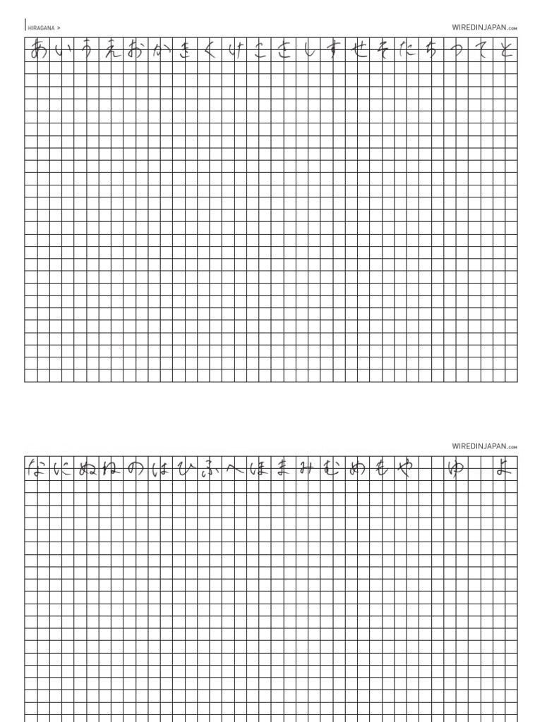 Japanese Kana Practice Online | PDF