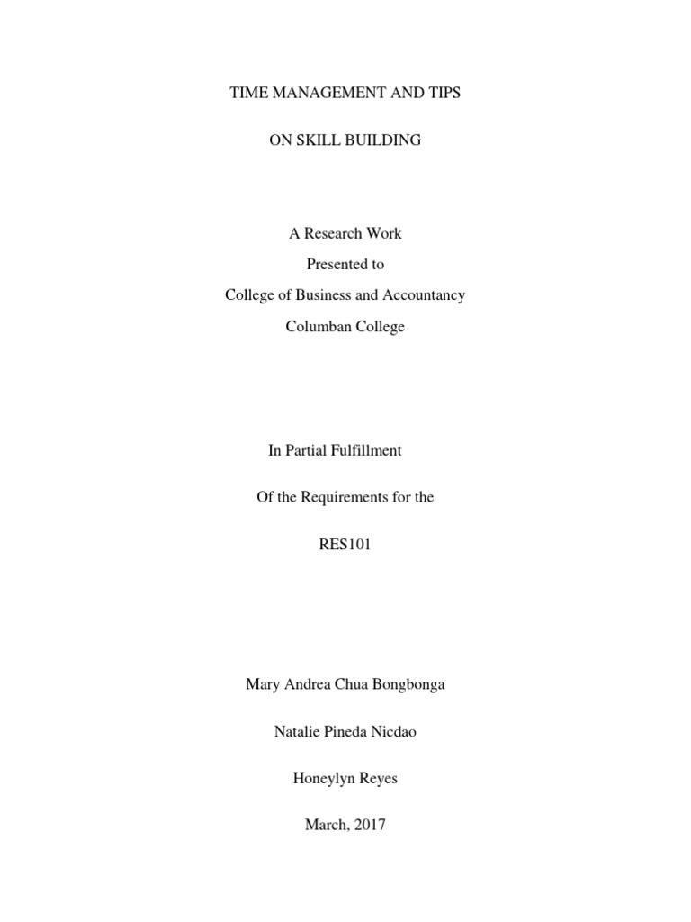 Time Management and Tips | Download Free PDF | Time Management ...