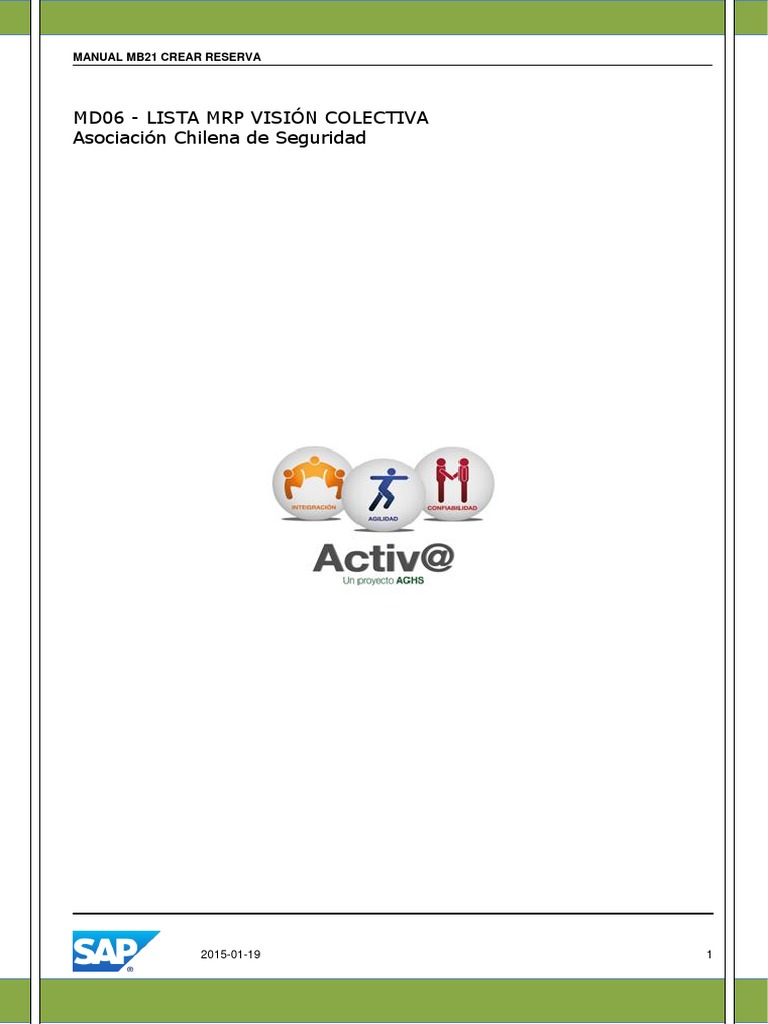 Manual MD06 Lista MRP Vison Colectiva | PDF | Informática | Informática y tecnología de la ...
