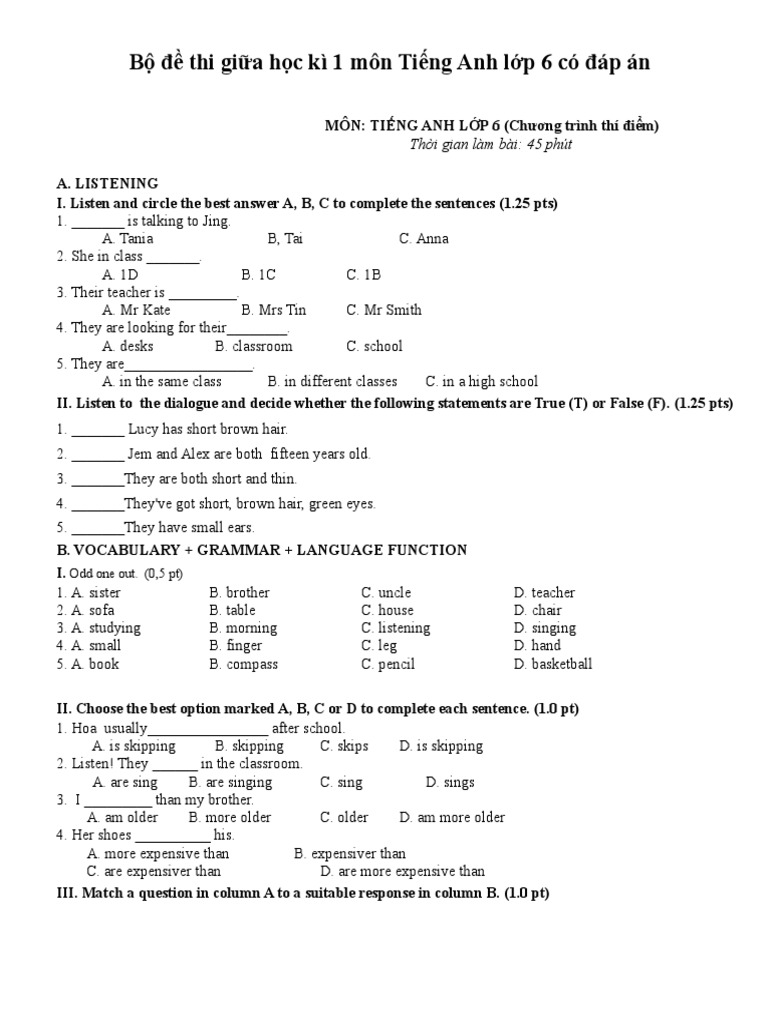 Bo de Thi Giua Hoc Ki 1 Mon Tieng Anh Lop 6 Co Dap an (1)