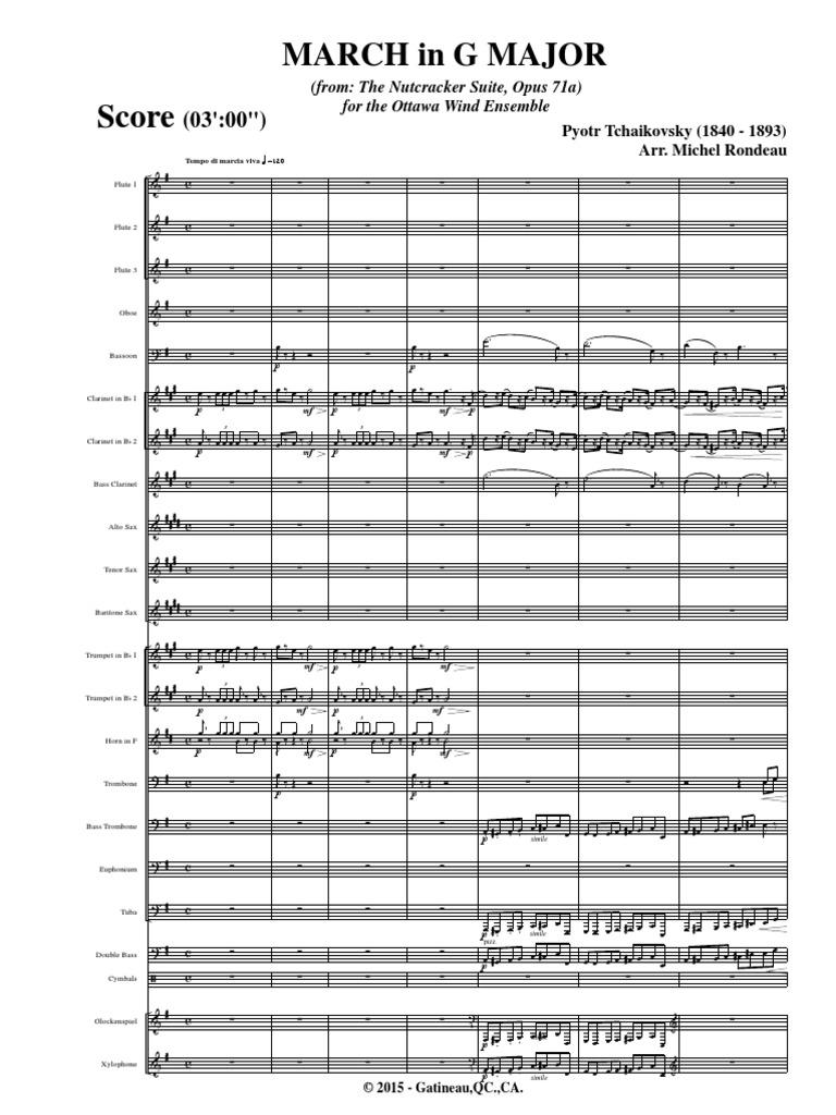 Nutcracker March For Band | PDF