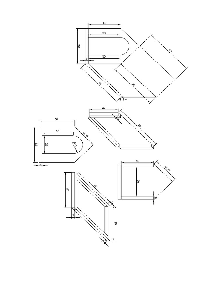 Diseño Autocad Casa para Perros | PDF