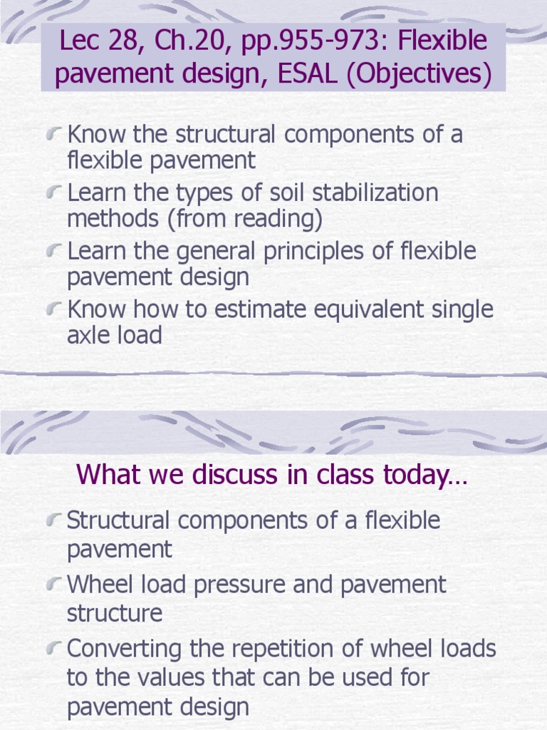 Flexible Pavement and ESAL | PDF | Road Surface | Truck