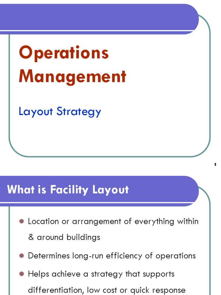 Operations Management: Layout Strategy | Download Free PDF | Emergency ...