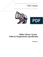 Library Management System SRS | PDF | Libraries | User (Computing)