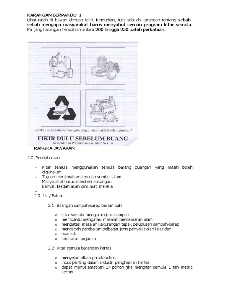 Amalan Kitar Semula | PDF