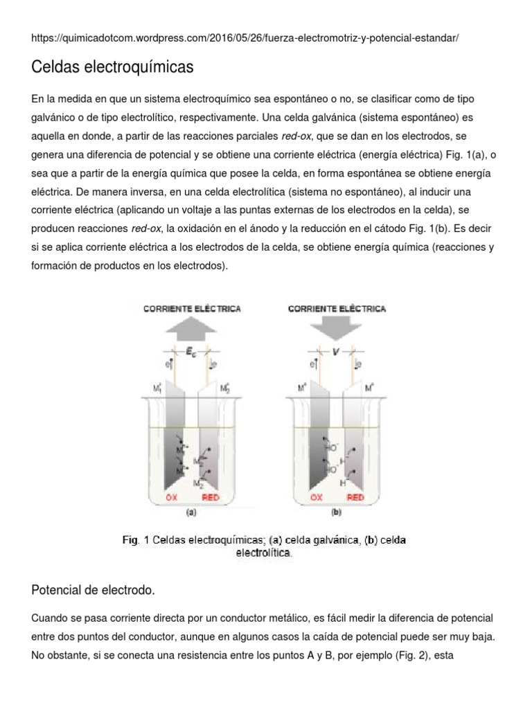 Celdas-Galv - Nicas - Docx Filename - UTF-8''Celdas-galvánicas | PDF | Electroquímica | Redox