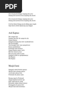 Lirik Lagu Rek Ayo Rek & Tanjung Perak | PDF